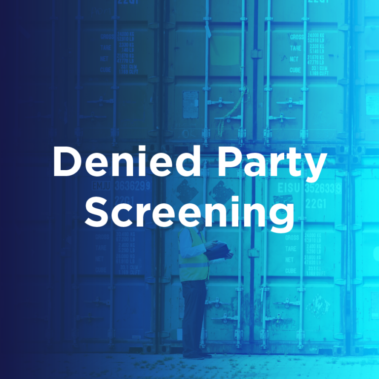 Denied Party Screening Services | Compliance Solutions